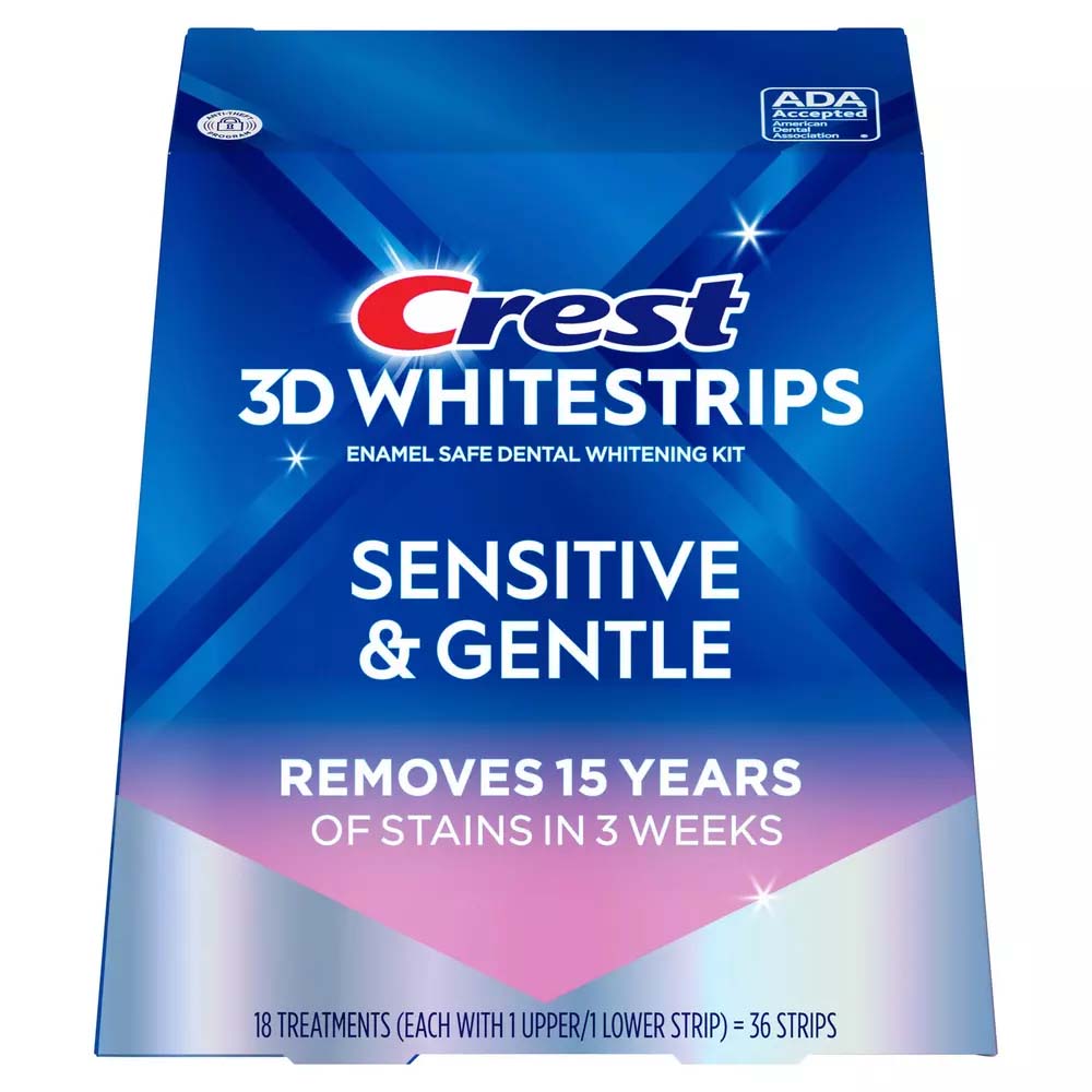 Crest 3D Whitestrips Sensitive and Gentle – We Make Beauty
