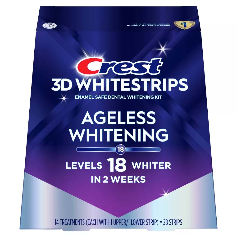 Crest 3D Whitestrips Ageless Whitening Levels 18 Whiter – We Make Beauty