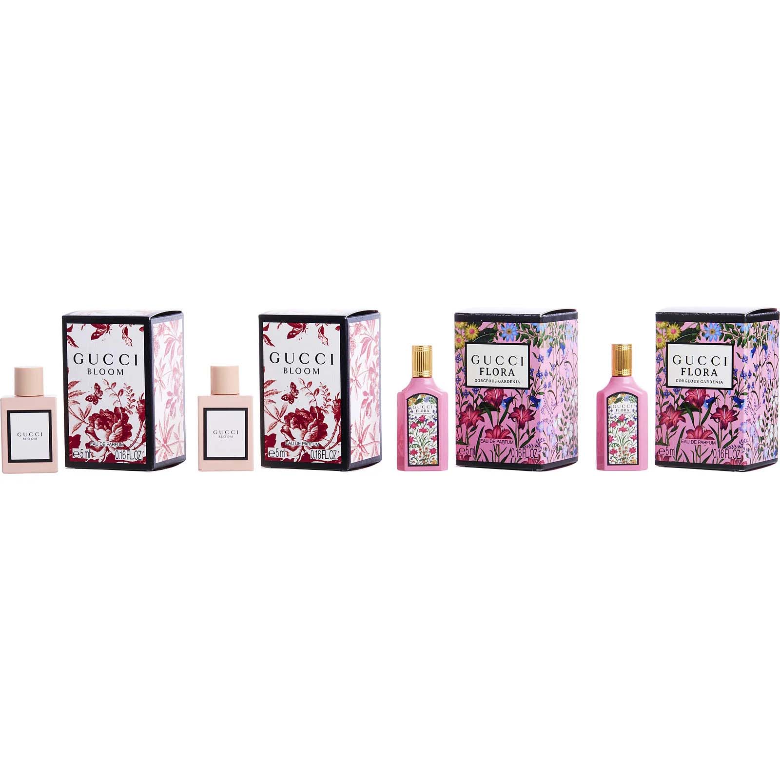 Gucci Bloom and Flora Gorgeous Gardenia 4-Piece Mini Gift Set – We Make ...