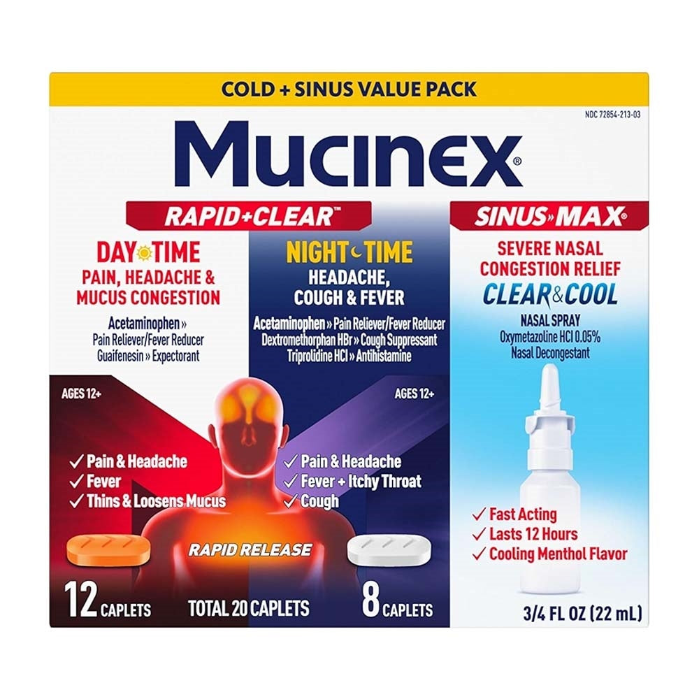 Mucinex Rapid+Clear Sinus Max Cold + Sinus Value Pack – We Make Beauty